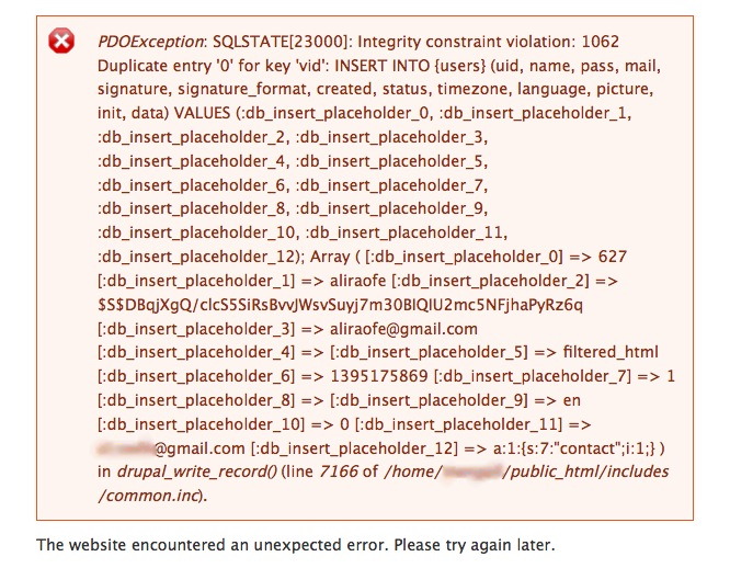 SQLSTATE[23000]: Integrity constraint violation: 1062 Duplicate entry 'commerce_product-1141 ...